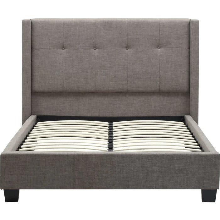 Madelon Wingback Upholstered Platform Bed – Futu With
